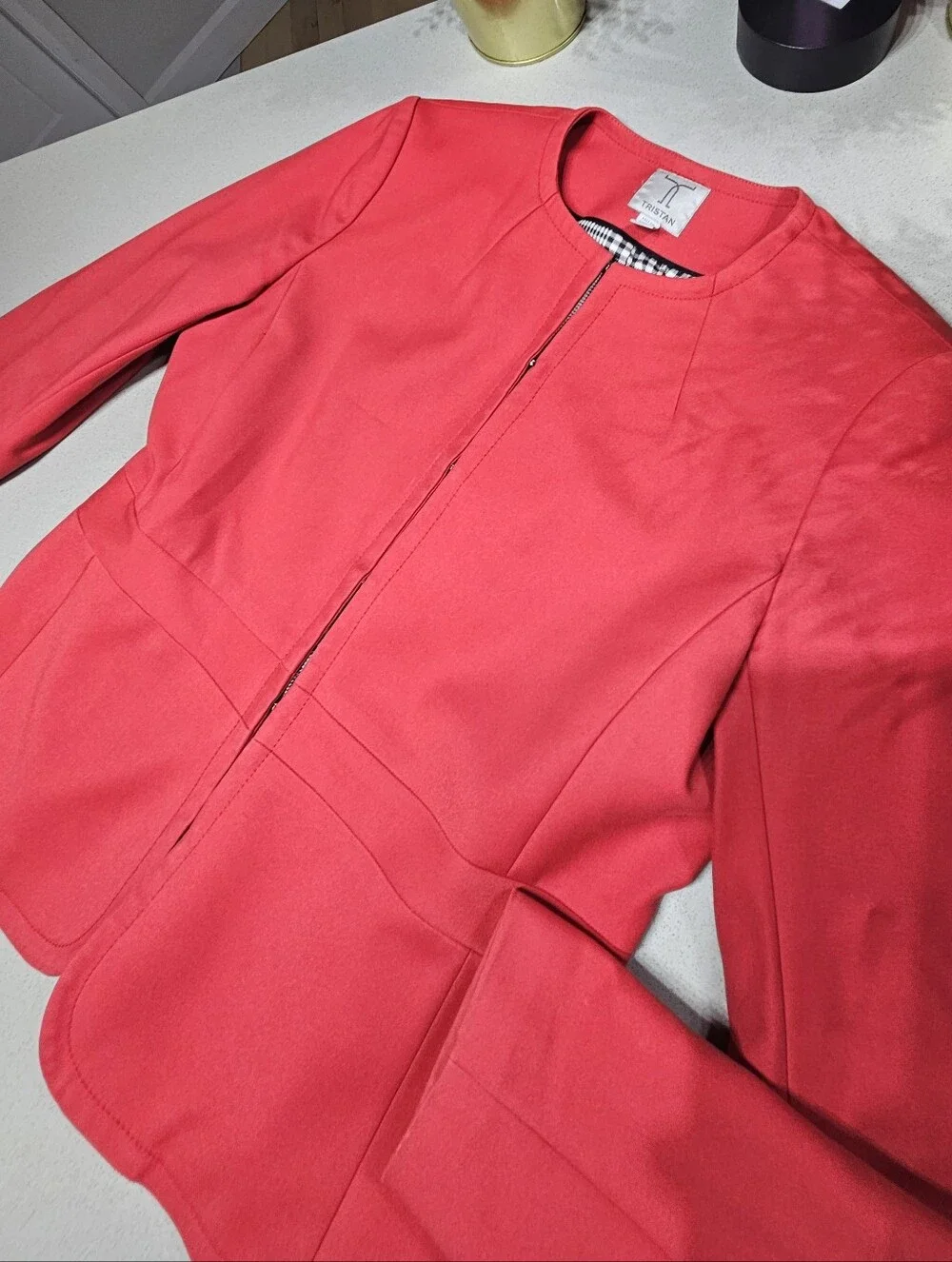 Tristan | Jackets & Coats | Tristan Chic Veston Structur Doubl Rouge ...